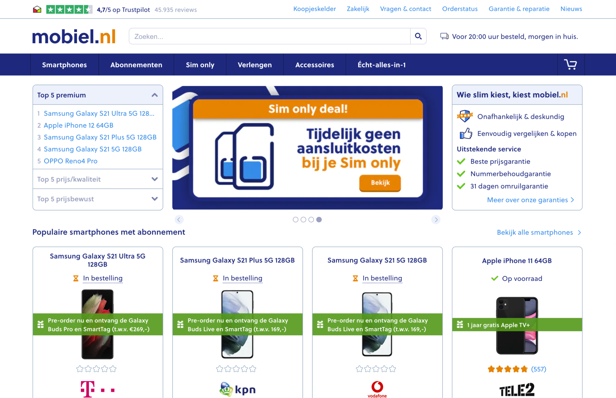 Mobiel.nl review & ervaringen 2024 | ReviewGo